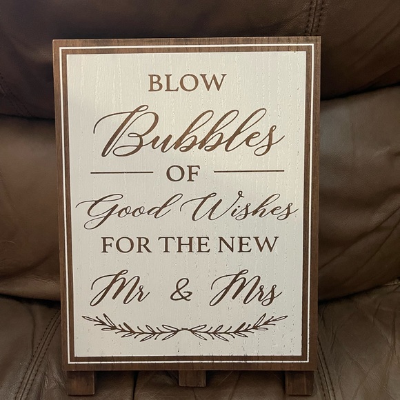 Other | Bubbles Sign For Wedding | Poshmark